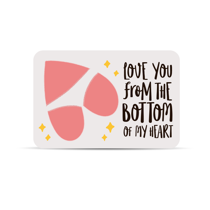 Bottom of my Heart Wallet Card – OOTB Studio