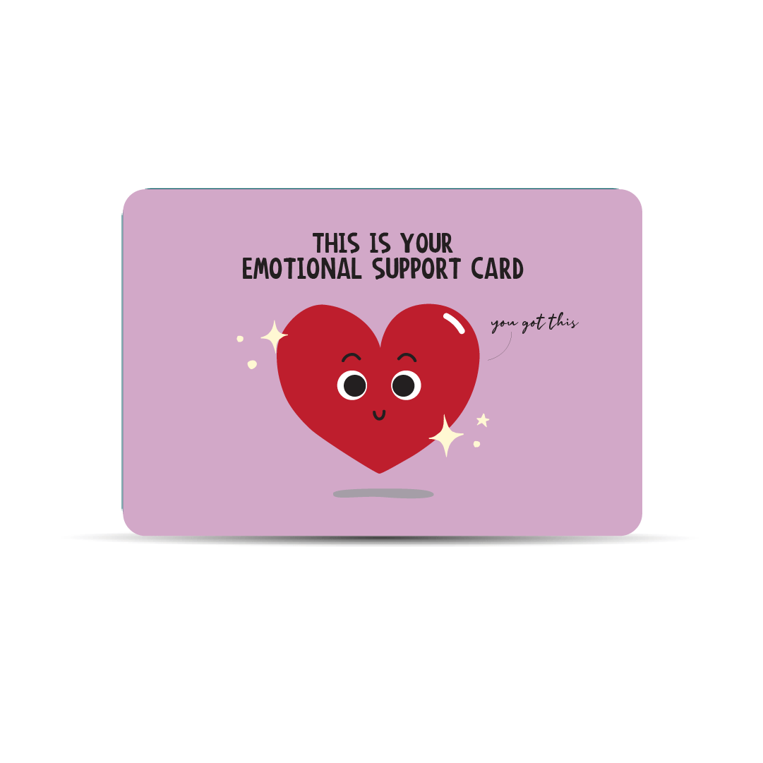 Emotional Support Wallet Card – Out of the Box Studio